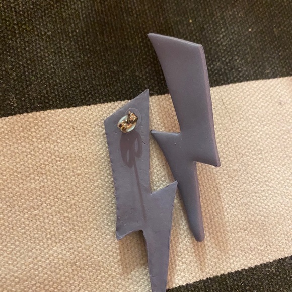 Jewelry | Oneofakind Fun Edgy Clay Lightning Bolts | Poshmark